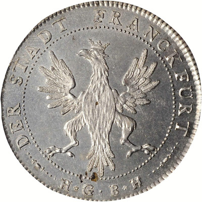 1796-HGBH FRANKFURT FREE CITY SILVER TALER PCGS MS-64 KM288 | eBay