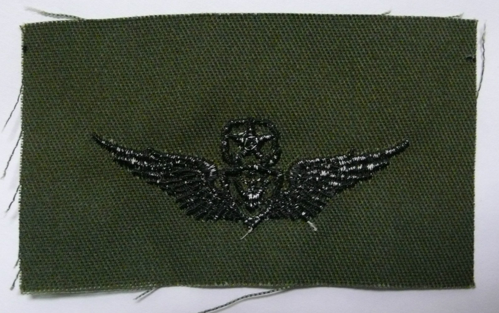 US ARMY OD GREEN SEW ON MASTER AIR CREWMAN BADGE CAMO BDU SHIRT FLIGHT ...