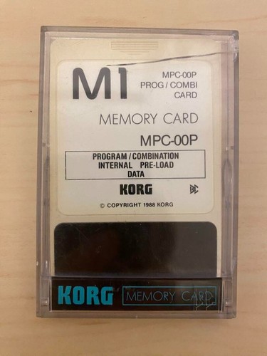 Korg M1 MPC-00P PROG/COMBI Memory Card | eBay