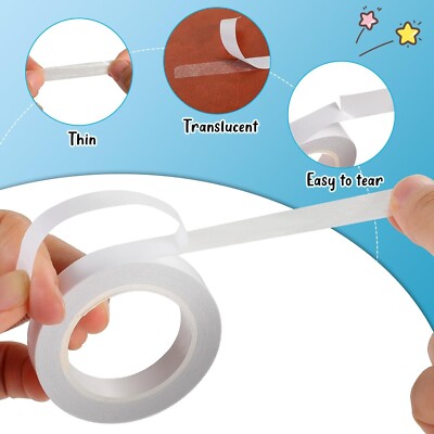 9 Rolls Double Sided Tape for Crafts, Strong Double-Sided Tape ...