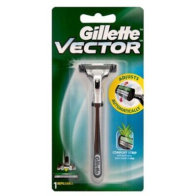 2 x Gillette Vector Razor Pivot Handle Adjusts Automatically Comfort ...