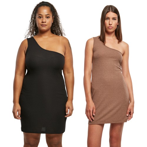 Urban Classics Ladies Rib One Shoulder Dress Basic Women's Dress | eBay