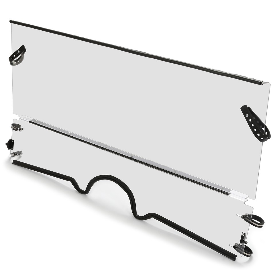 1/4" Front Folding Windshield + Top Roof For 2004-2013 Yamaha Rhino 450 ...