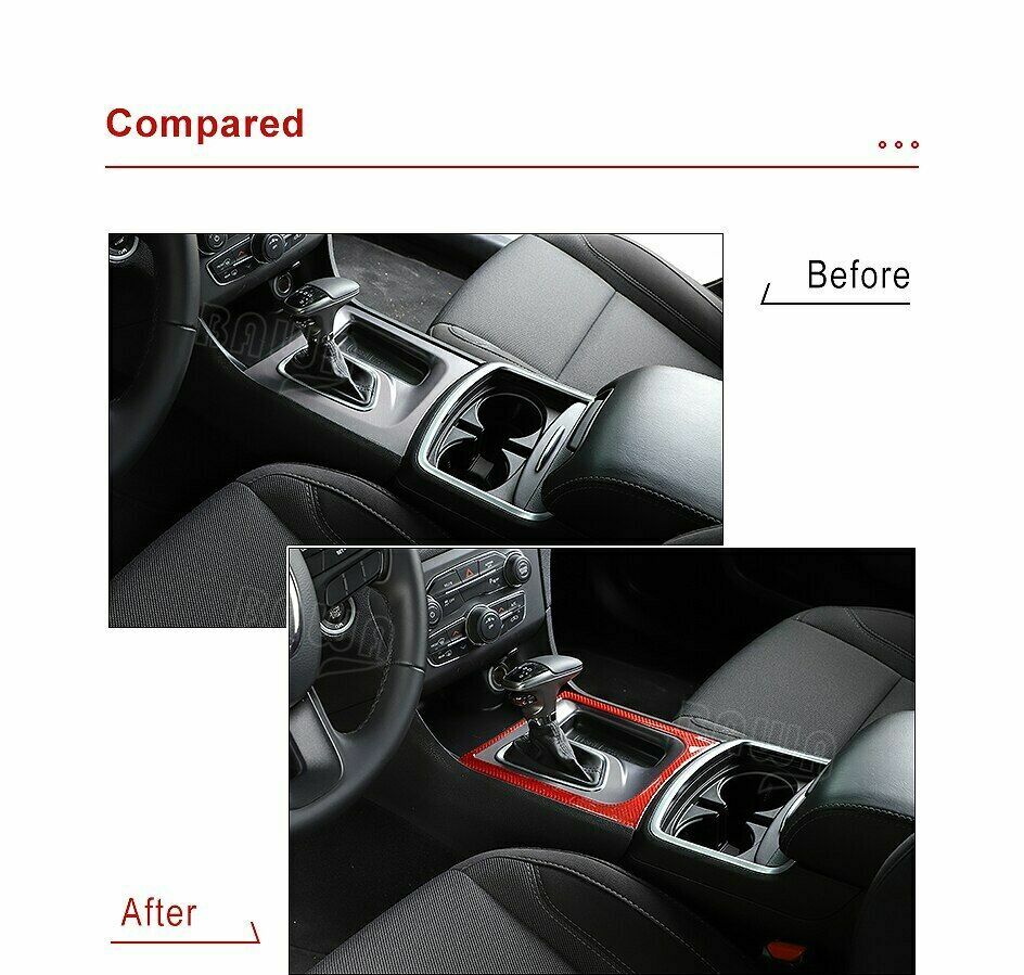Car Gear Shift Panle Frame Trim Center Console Cover for Dodge Charger ...