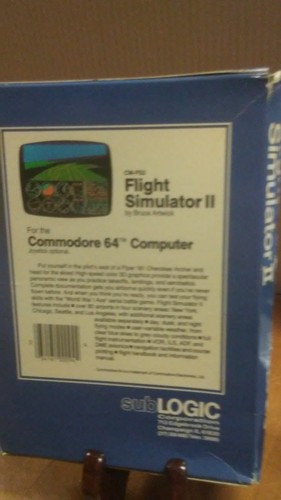 Commodore 64 Game FLIGHT SIMULATOR II for 400/800 by SubLogic (B-113 ...