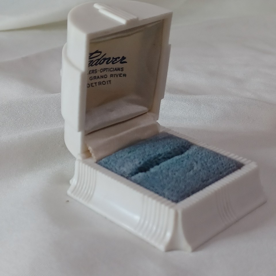 Vintage Art Deco Presentation Ring Box Celluloid ~ Jewelry Case USA | eBay