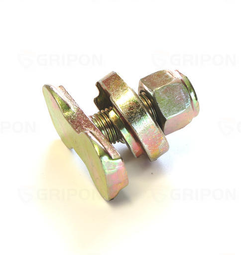 GRIPON (Pack of 6) L-Track Double Lug Threaded Stud Nut Fitting Tie ...