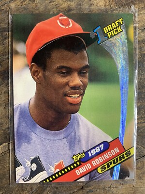 David Robinson 1987 Topps Draft Pick Rookie #7 Spurs HOF Beautiful Card ...