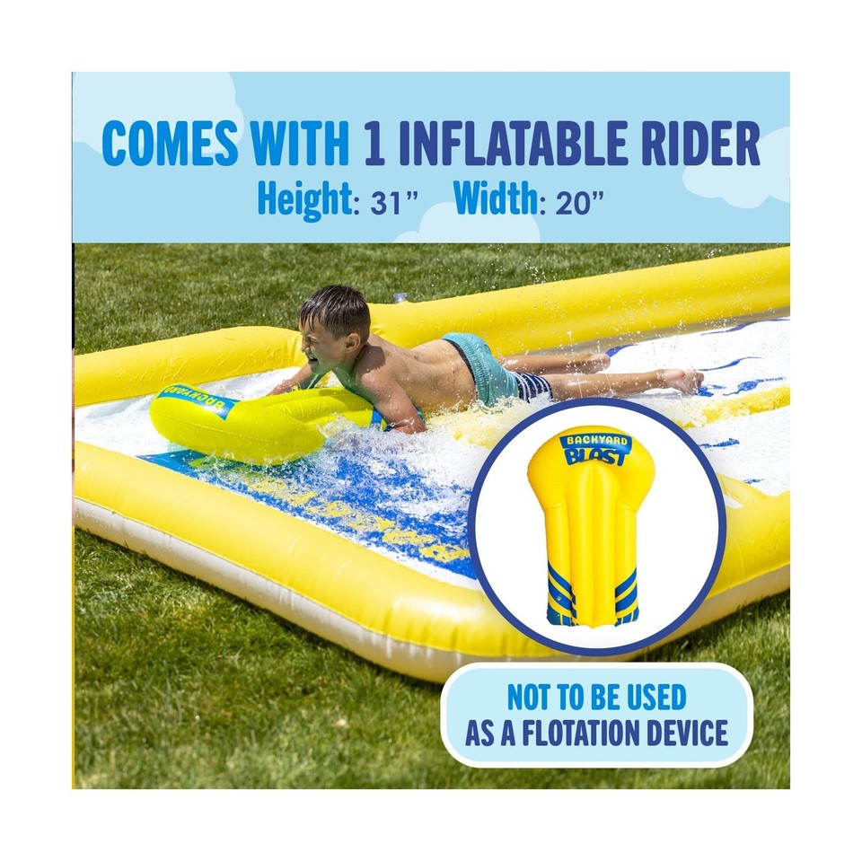 BACKYARD BLAST Giant Slip and Slide for Adults and Kids - Heavy Duty ...