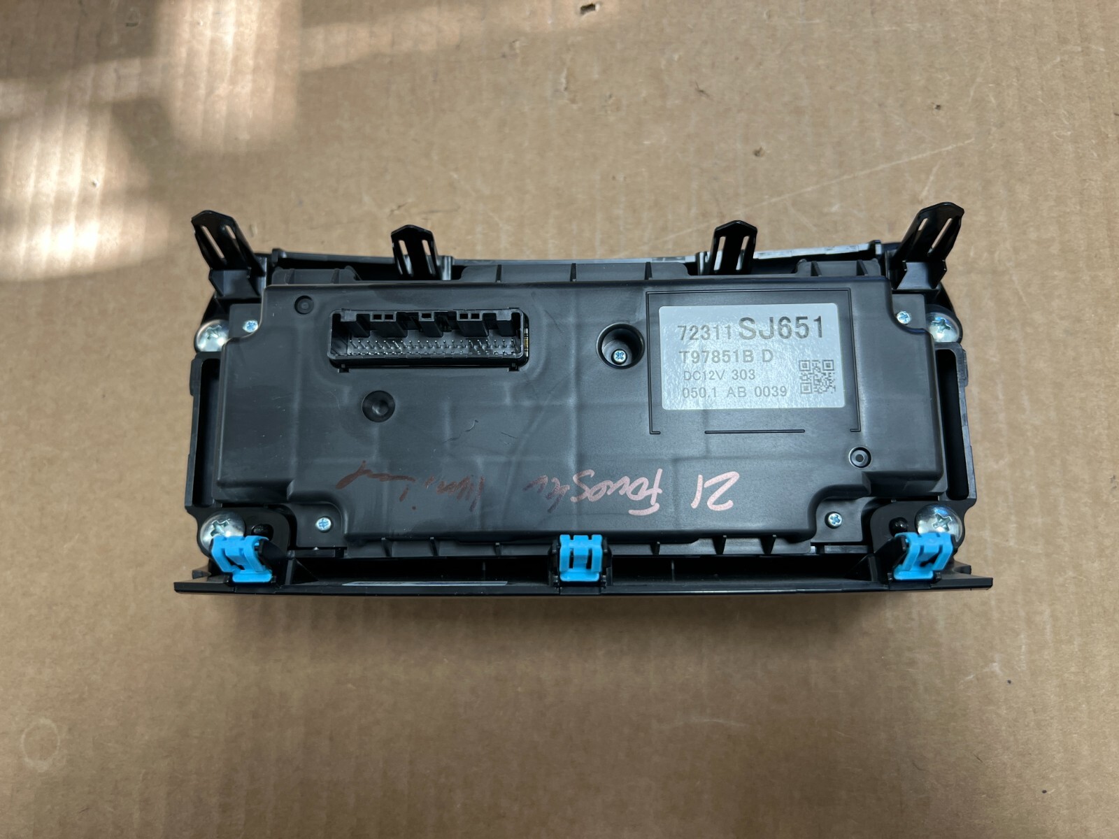 2019-2021 SUBARU FORESTER DASH AC HEATER CLIMATE CONTROL SWITCH UNIT ...