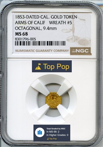 UNBELIEVABLE FIND! 1853 California Gold Token, Abe Kosoff & Jay Roe ...