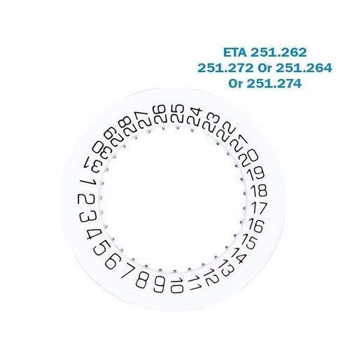 Disk For ETA Movements No.251.262, 251.272, 251.264, 251.274,White Date ...