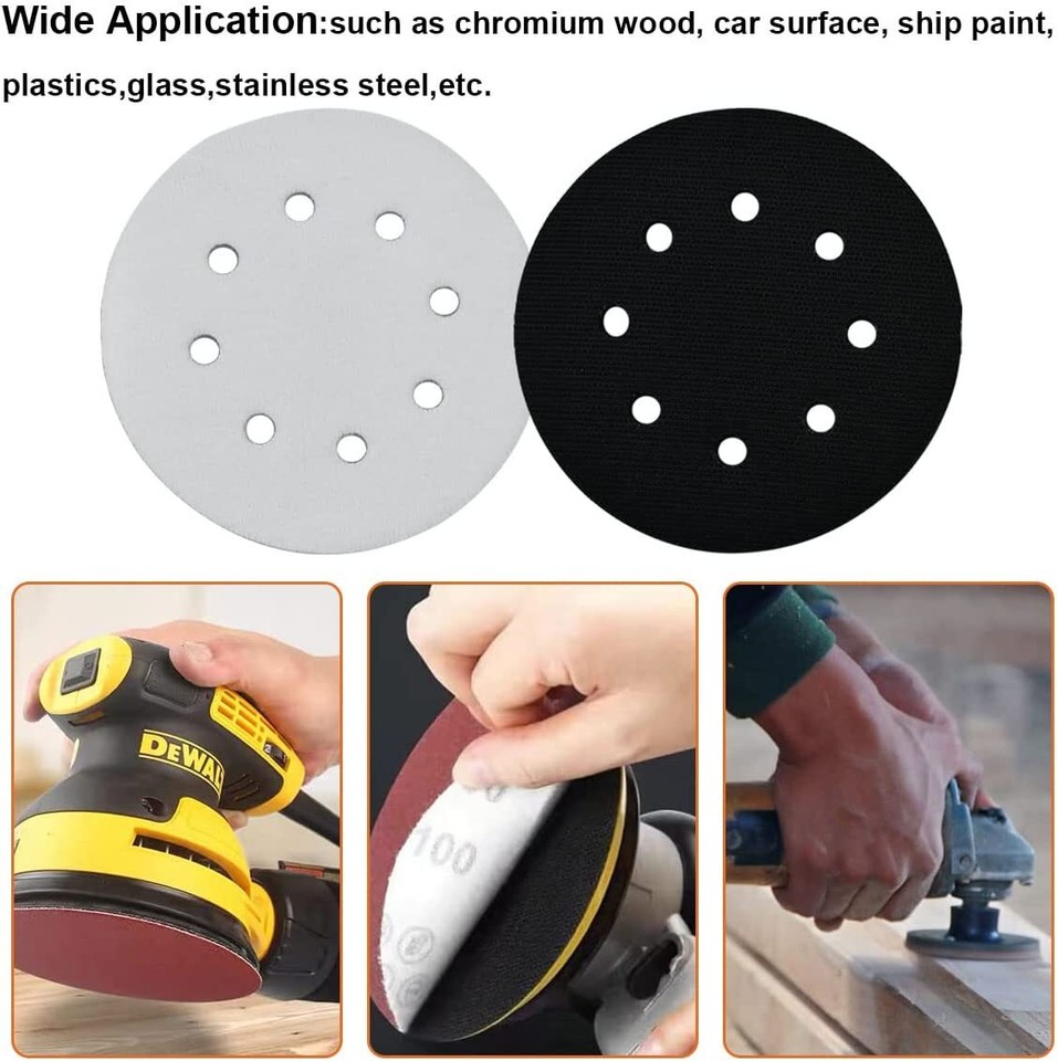 2PCS 5 inch Hook Loop Sanding Disc Soft Foam Interface Sander Buffer ...
