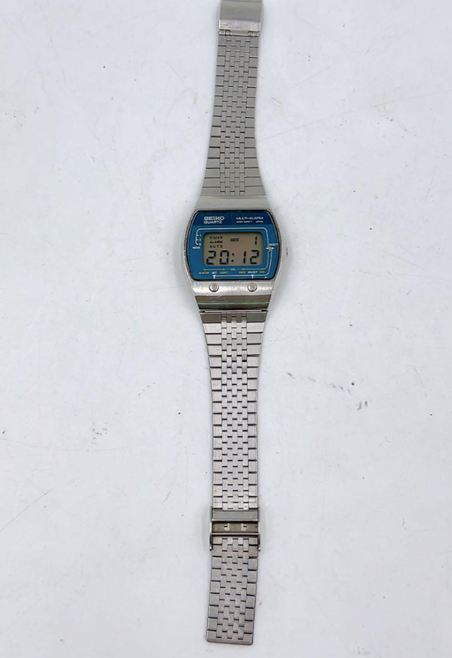 Seiko A029 5000 Digital Multi‑Alarm Watch Vintage Quartz stainless ...