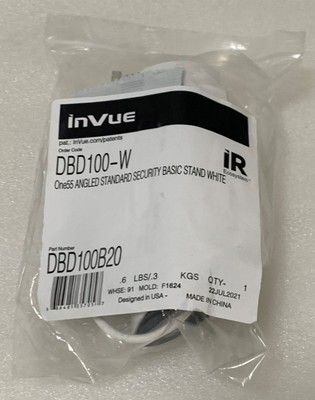INVUE DBD100-W ONE 55 ANGLED STANDARD SECURITY BASIC STAND WHITE ...