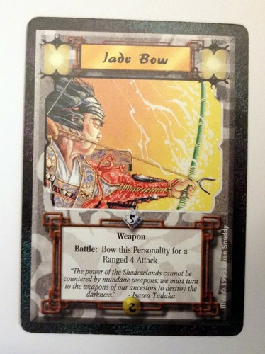 Jade Bow L5R Legend of the Five Rings CCG Shadowlands 1996 | eBay