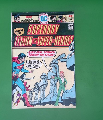 SUPERBOY #214 VOL. 1 MID GRADE 1ST APP DC COMIC BOOK H58-228 | eBay