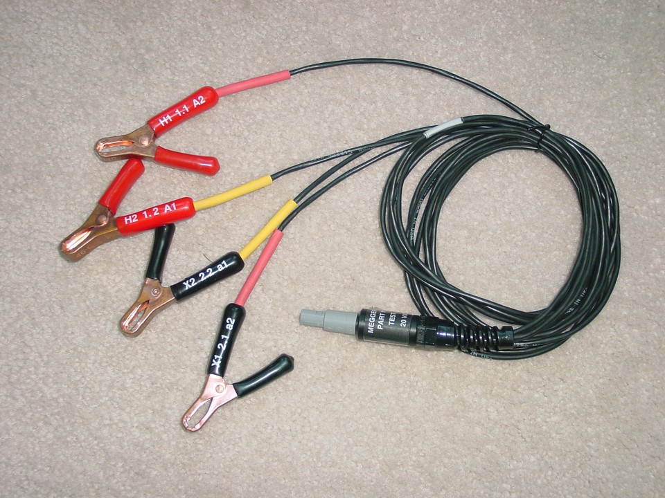 Megger Test Lead Set for TTR20, TTR25 P/N 35938 6ft | eBay