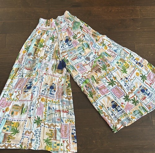 True Destinations Resort Wear Flare Pants Coverup sz XL New Tropical ...