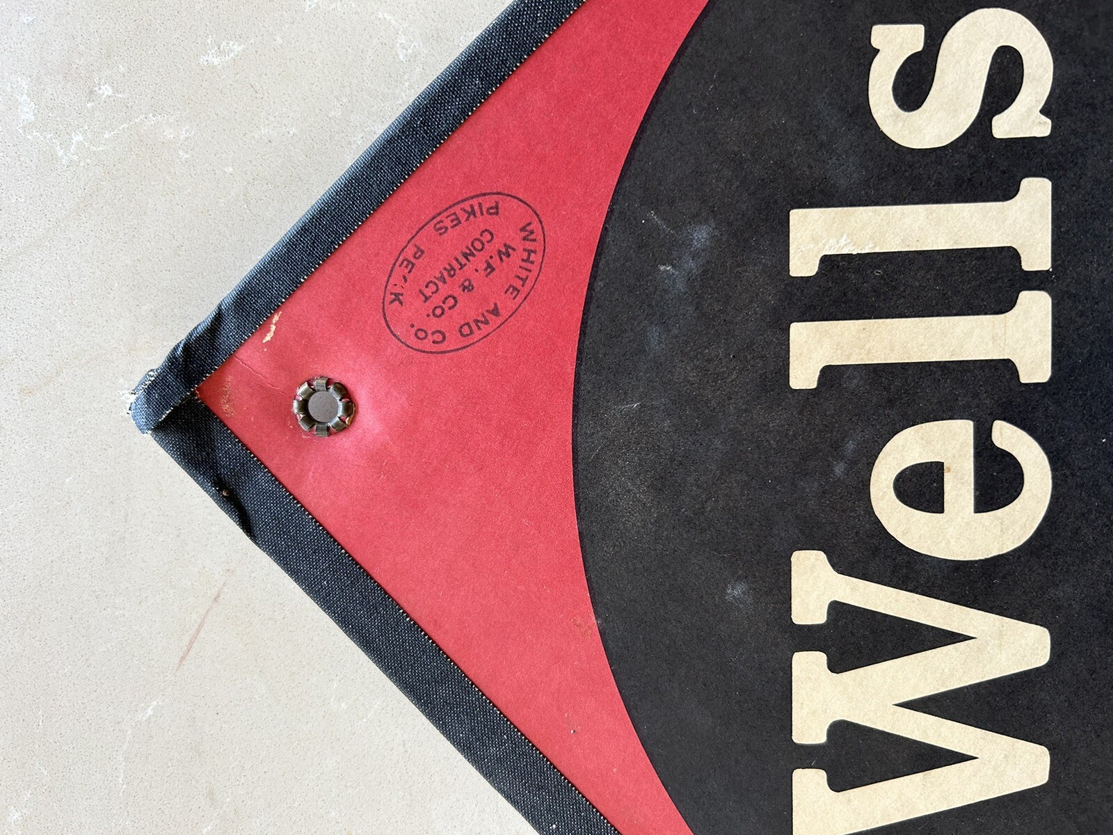 Vintage Wells Fargo & Co Express Freight Sign White & Co W.F.&Co Pikes ...