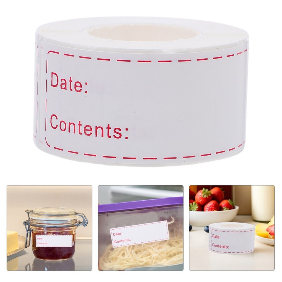 3 Rolls Refrigerator Date Labels Removable for Food Containers Fridge ...