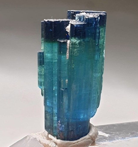 Beautiful Natural Indicolite Tips Blue Color Tourmaline Stepwise ...
