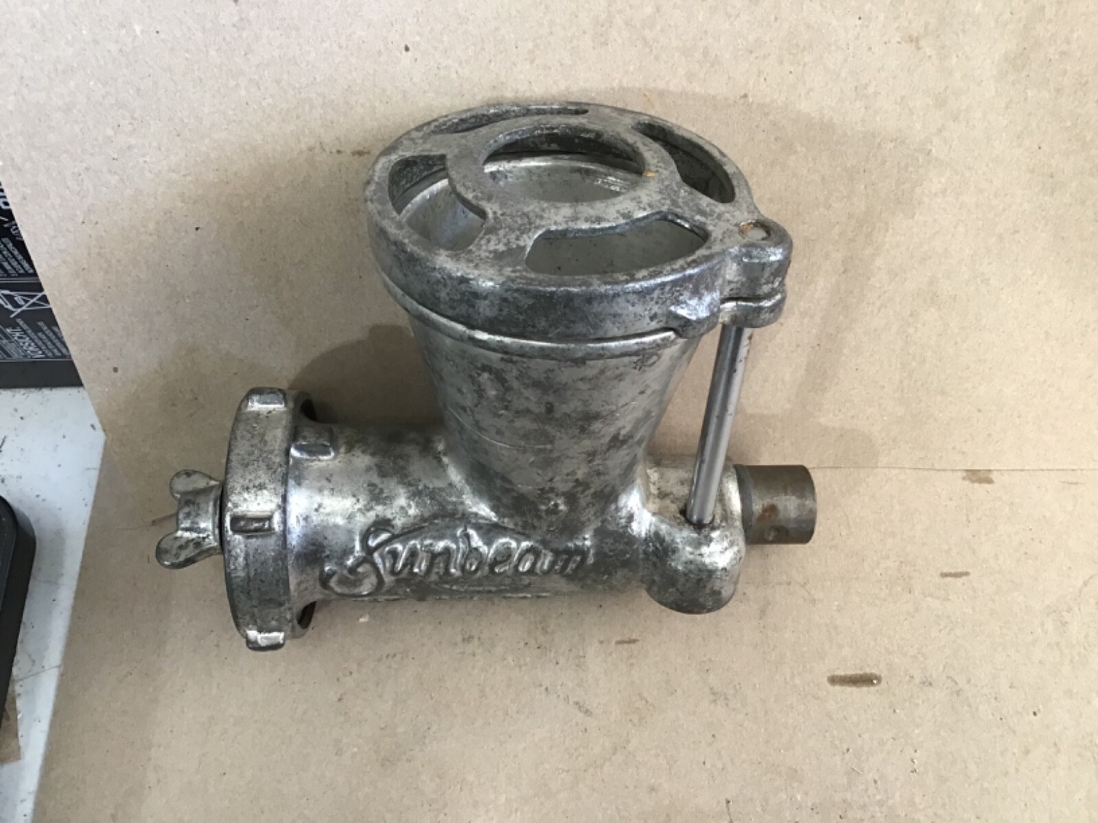 One of a kind? - Vintage Sunbeam Mixmaster Mixer Meat Grinder with ...