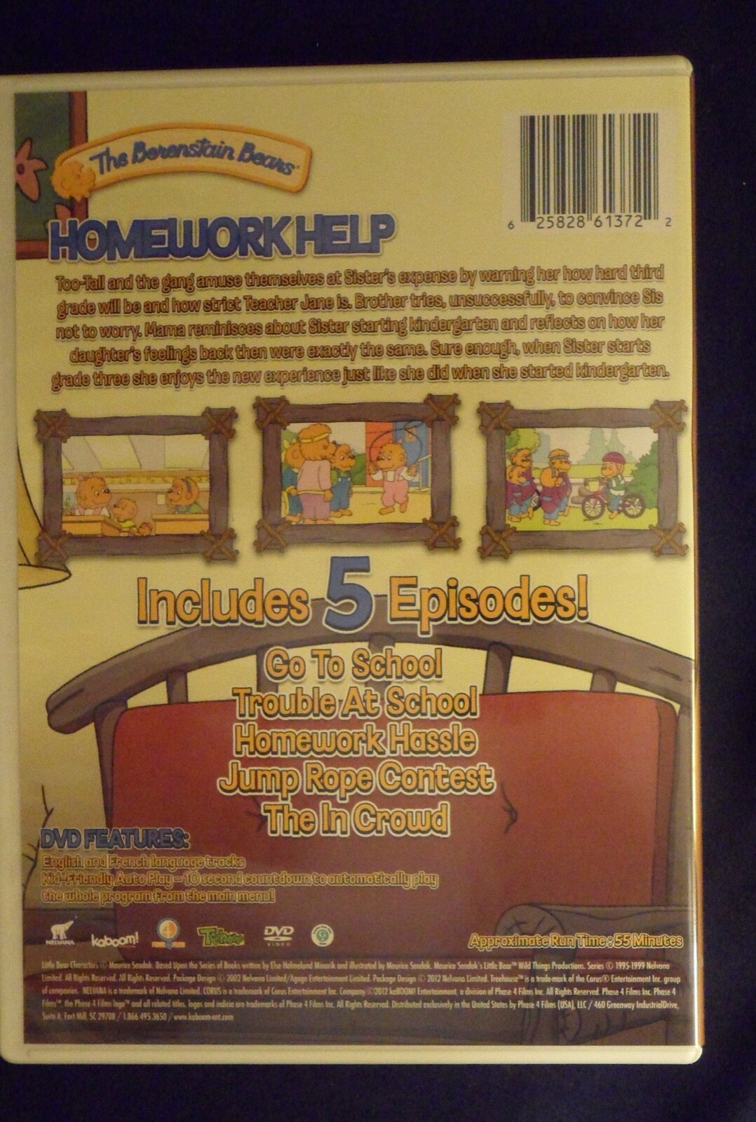 Berenstain Bears DVD Homework Help 50th Anniversary Edition-NEW 5 ...