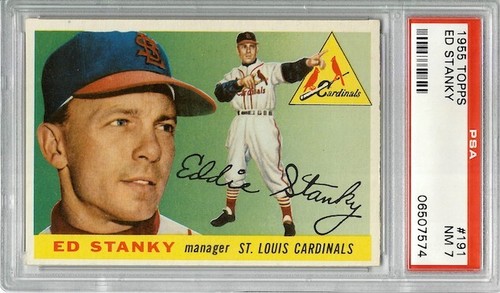 1955 Topps #191 Ed Stanky PSA 7 Cardinals | eBay
