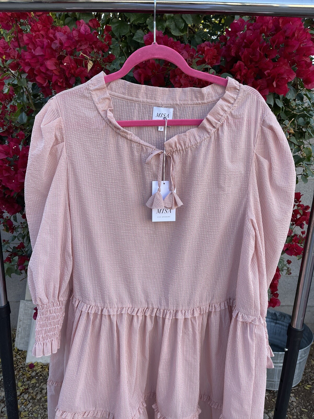 Misa Los Angeles Maya Dress Sunrise Stripe Size S | eBay