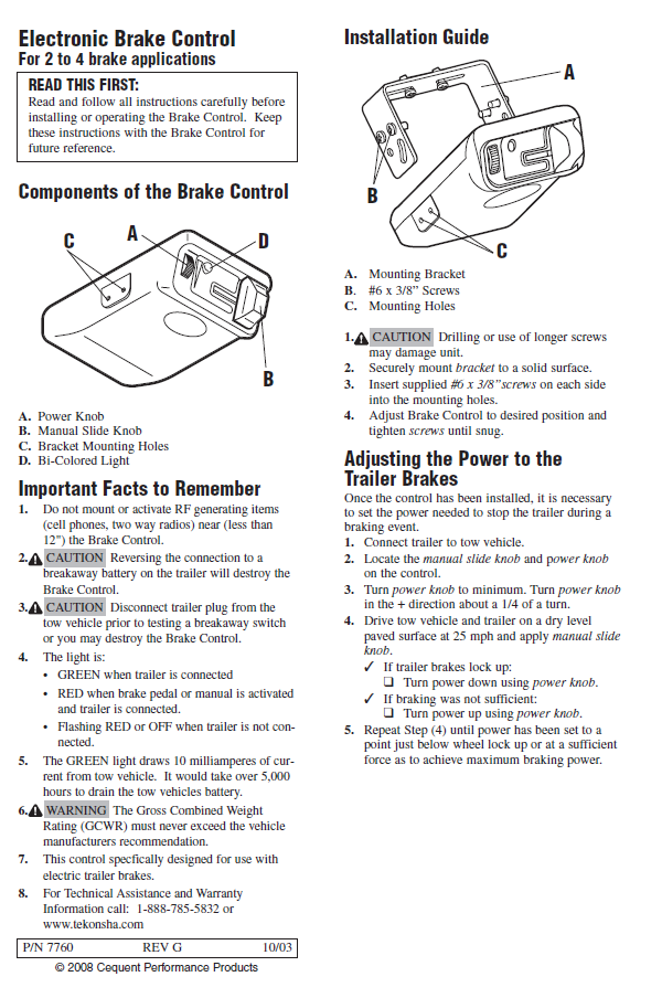 Reese POD Trailer Brake Control for 03-07 Silverado 1500 2500 HD w ...