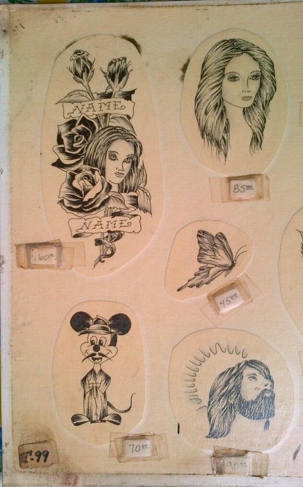 COL TODD TATTOO LEGEND - LARGE VINTAGE ORIGINAL CHOLO STYLE TATTOO ...