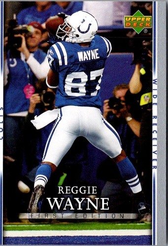 2007 Upper Deck First Edition Reggie Wayne #42 Indianapolis Colts ...