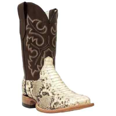 Men's Cowtown Men’s Square Toe Python Boot Q818 | eBay