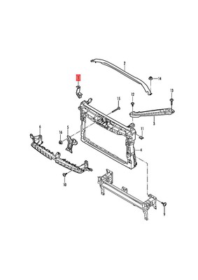 Genuine VW Jetta Vento BU3 bracket 17A804593 | eBay
