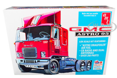 SKILL 3 MODEL KIT GMC ASTRO 95 TRUCK TRACTOR 1/25 SCALE MODEL BY AMT ...