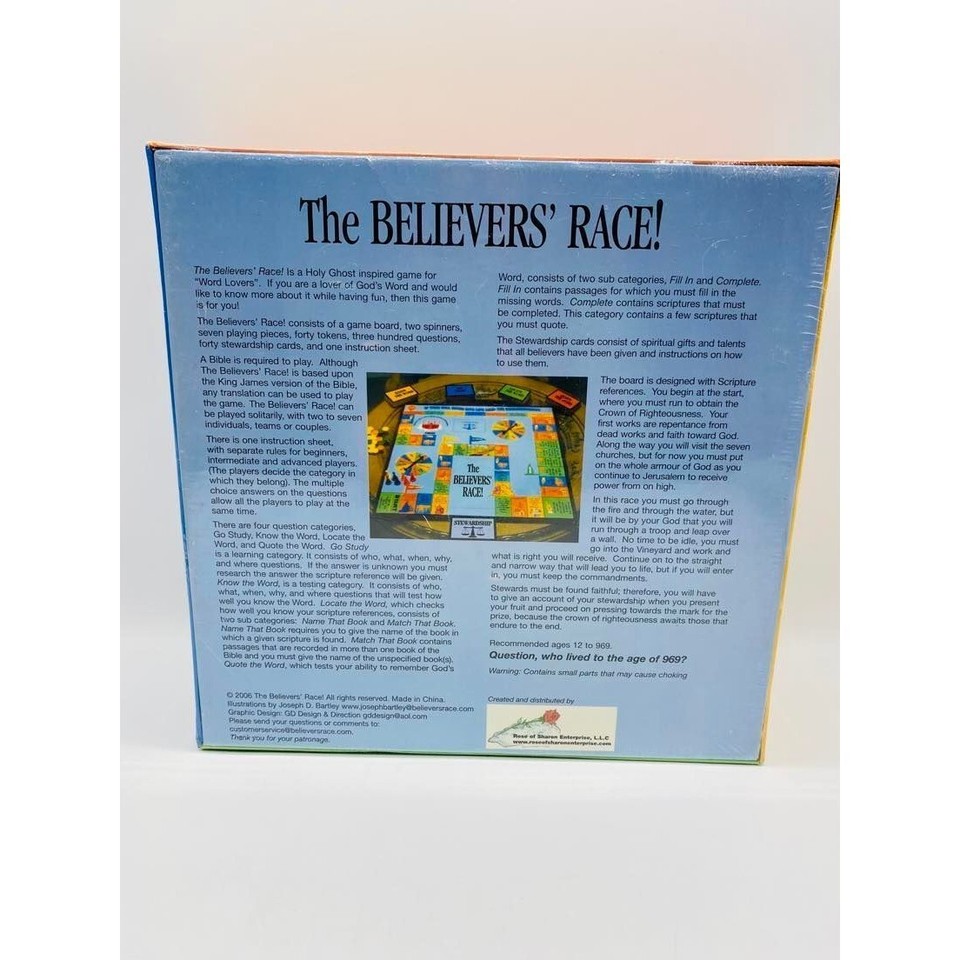 The Believers Race! Holy Ghost Inspired Board Game Christian ...