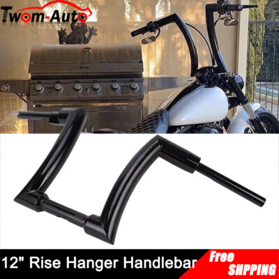 12" APE HANGER HANDLEBARS FAT 1-1/2" DNA MONSTER BARS FOR HARLEY DYNA ...