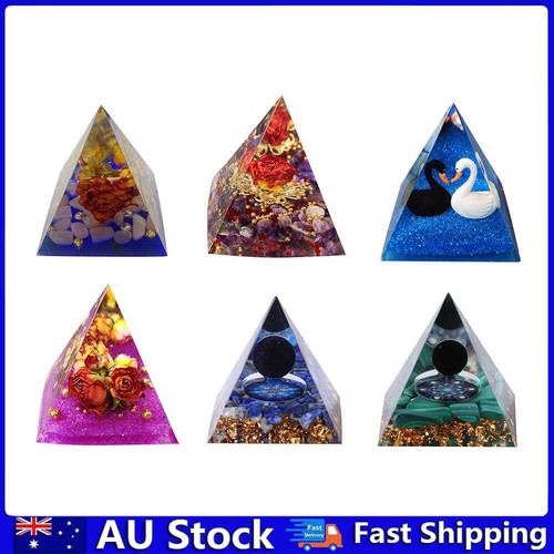 5cm Natural Stone Orgonite Pyramid Crystals Orgone Energy Generator ...