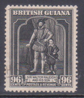(F178-10) 1934 British Guiana 96c Walter Raleigh stamp (J) (CL48) | eBay