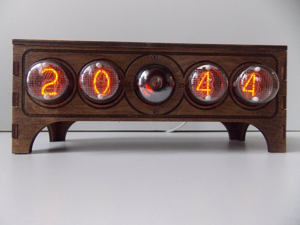 Nixie clock tube IN4 DECATRON OG4 table desk retro old vintage clock ...