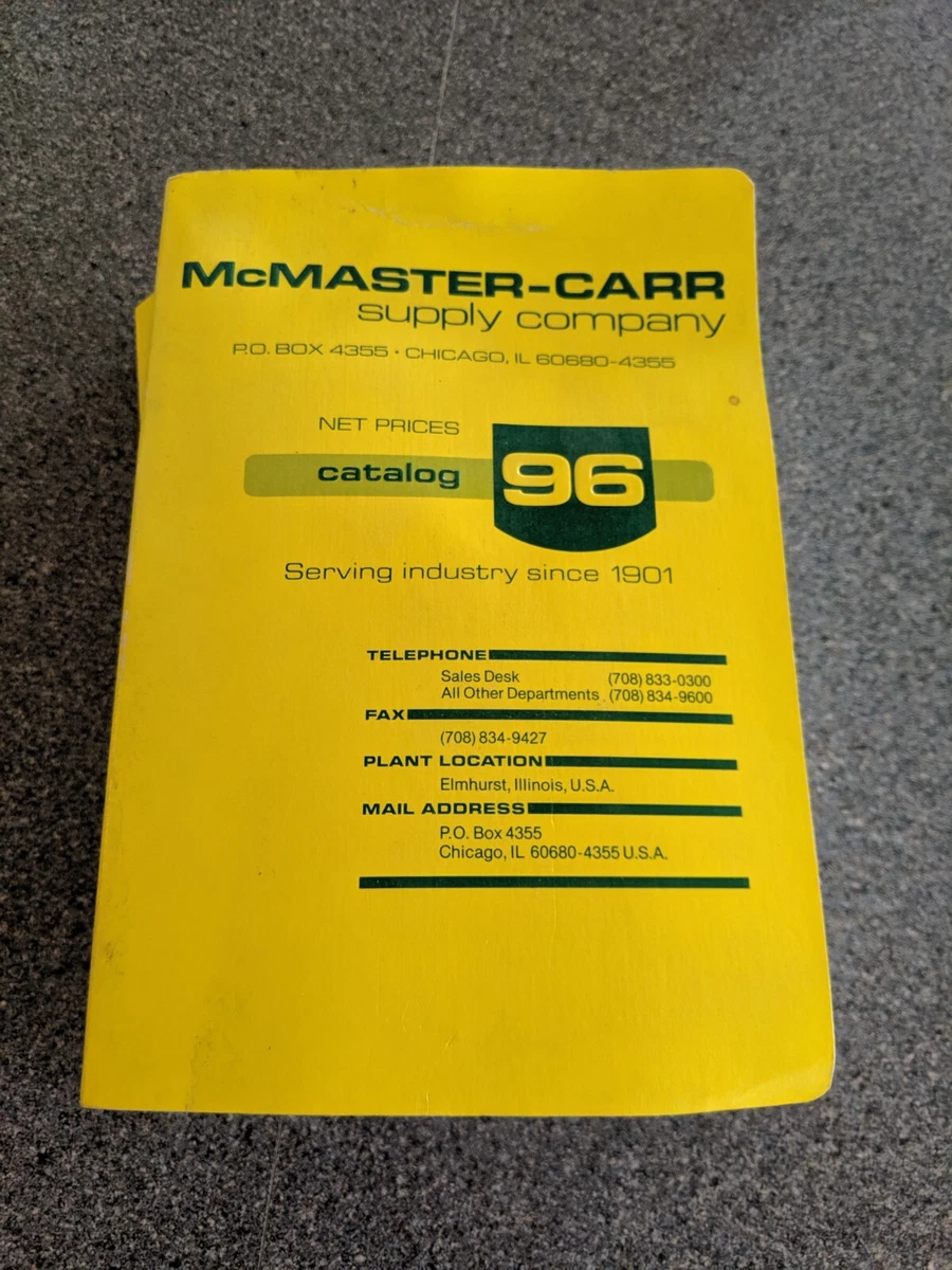 Mcmaster Carr Parts Catalog