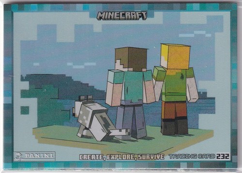 Panini Minecraft 3 Create, Explore, Survive Trading Card Nr. 232 Steve ...