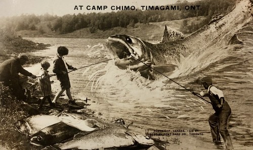RPPC Timagami Ontario Camp Chimo Canada Big Fish Catch Exaggeration ...