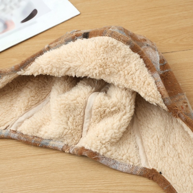 Warm Insulated Grid Hat for Cold Weather Protections Outdoor Activities ...