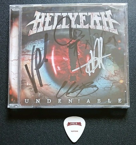 HELLYEAH Undeniable CD SIGNED BY ENTIRE BAND W/Guitar Pick Sealed | eBay