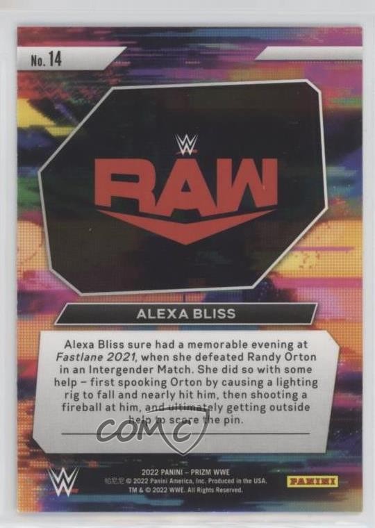 2022 Panini Prizm WWE WWE Next Level Alexa Bliss #14 1o3 | eBay UK