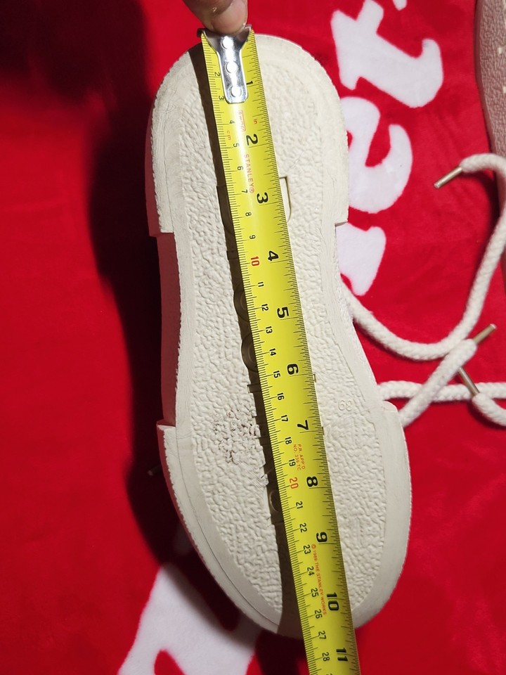 Broskha Frayed Canvas Platform Sneakers Black Cream Women’s 8 ...