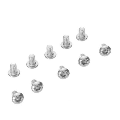 HobbyStar Steel Button Head Screw, M3X8, Nickel, 10PC 3mm 3 mm 8mm | eBay