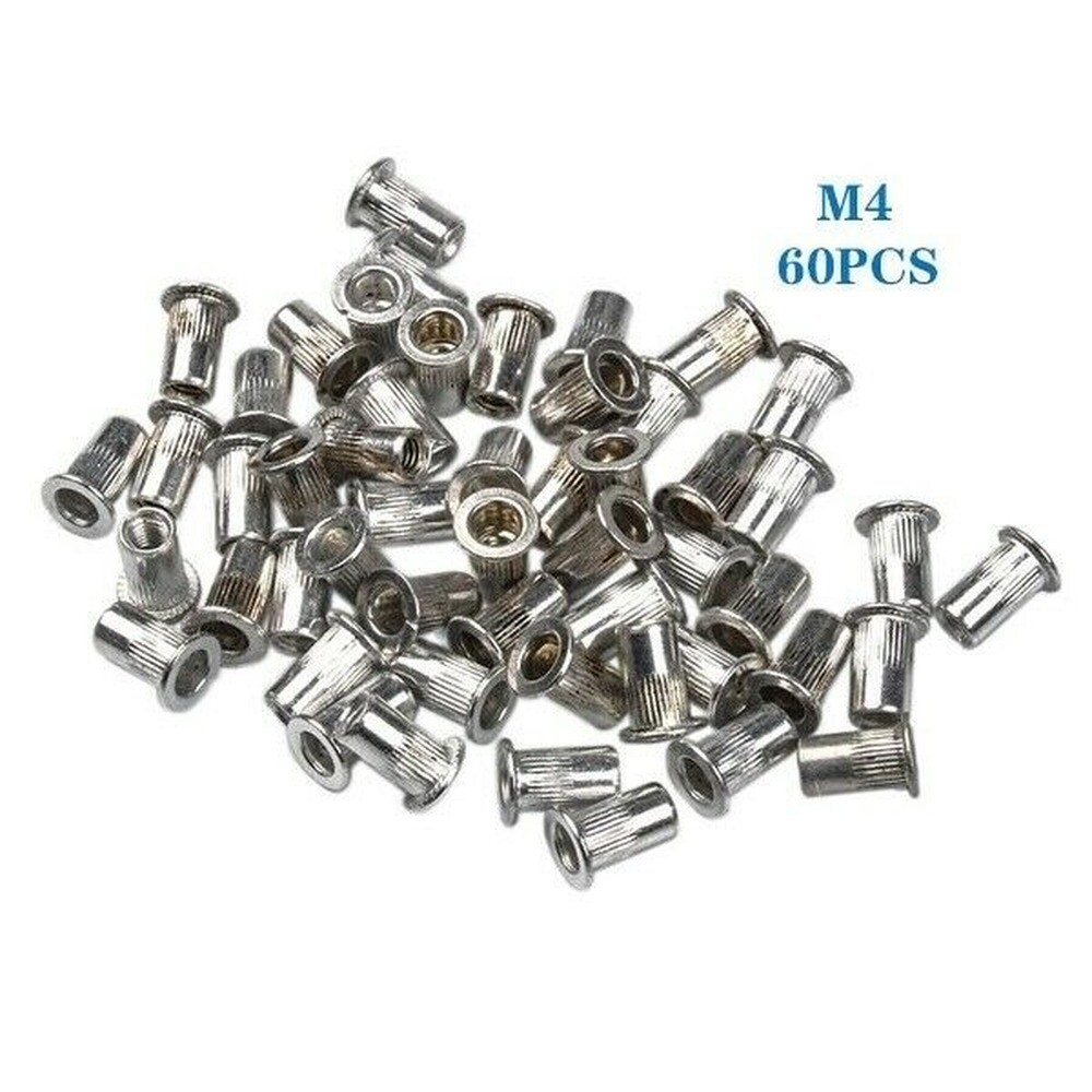 240Pcs Mixed Aluminum Rivnuts Blind Set Rivet Nut Tool Threaded Nuts M3 ...